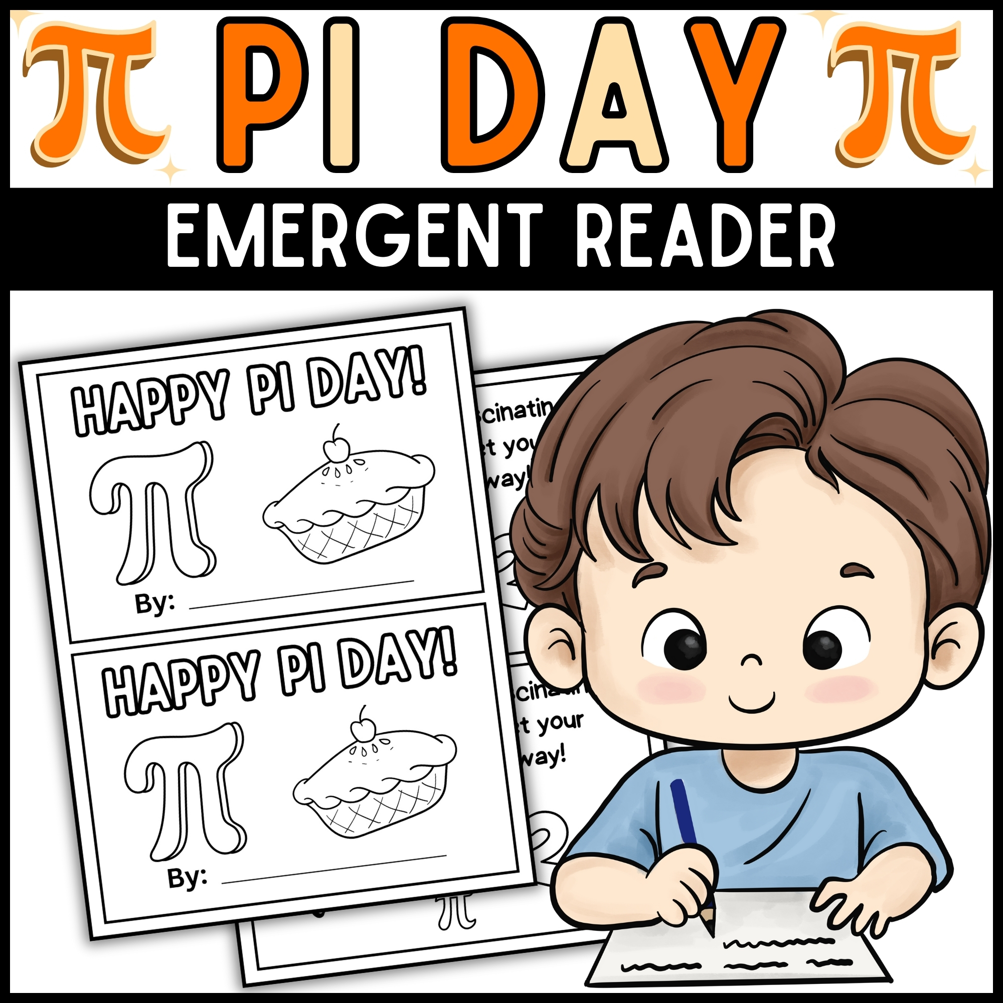 Pi Day Activity Bundle: Coloring Pages, Reading Comprehension, Craft ...