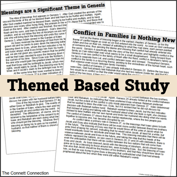 The Themes of Genesis: Jacob Steals the Blessing Bible Study - Made By ...