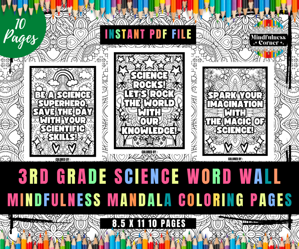 3rd Grade Science Word Wall Sayings, Relaxing Craft Coloring Pages, No ...