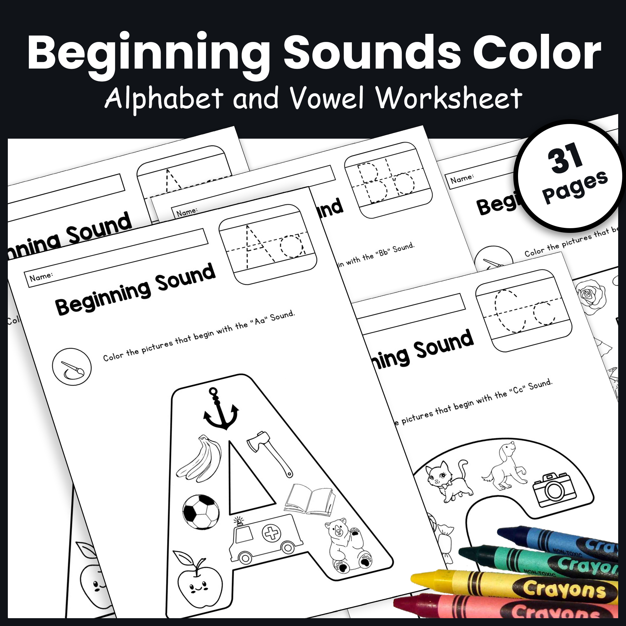 No Prep Anthony Name Tracing and Activities for Preschool and K (Non ...