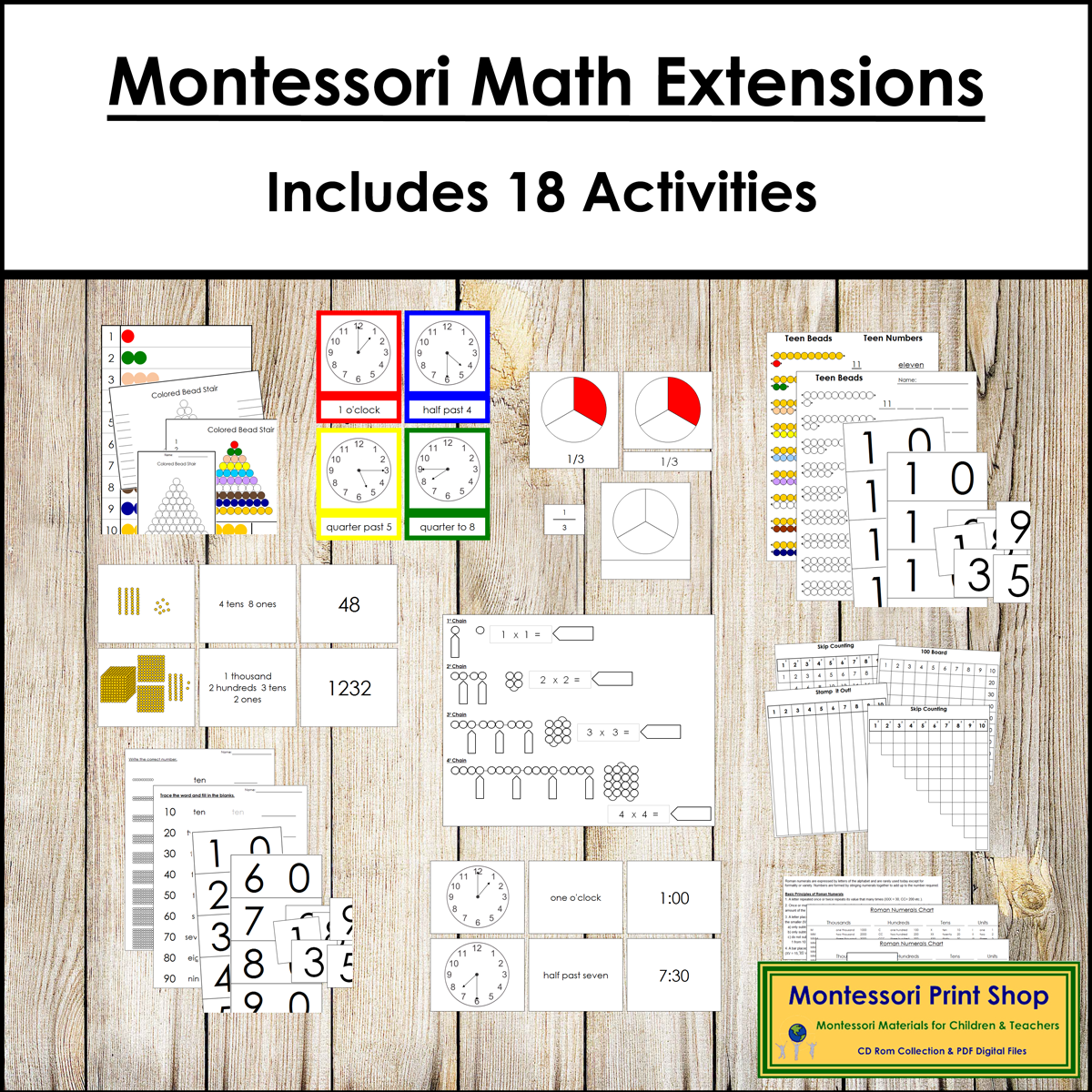 Montessori Subtraction Strip Board, Charts & Instructions - Made By ...
