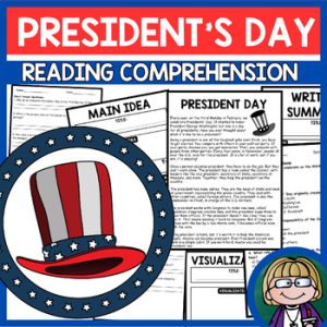 Presidents Day Reading Passage and Activities - No Prep - Made By Teachers