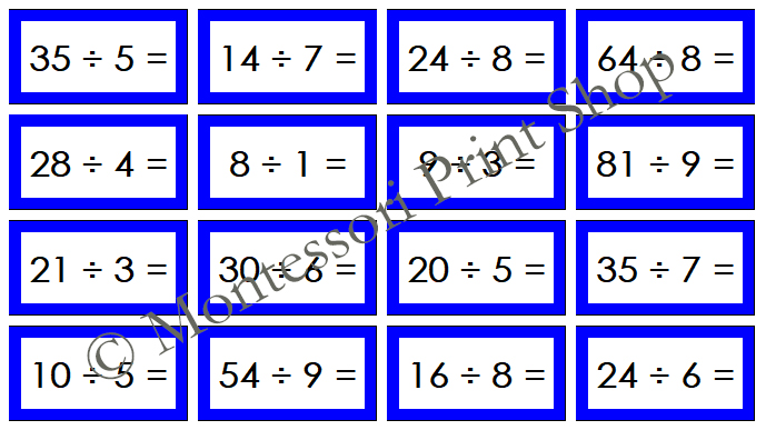 Primary Montessori Math Boards Bundle - Four Operations & Instructions ...