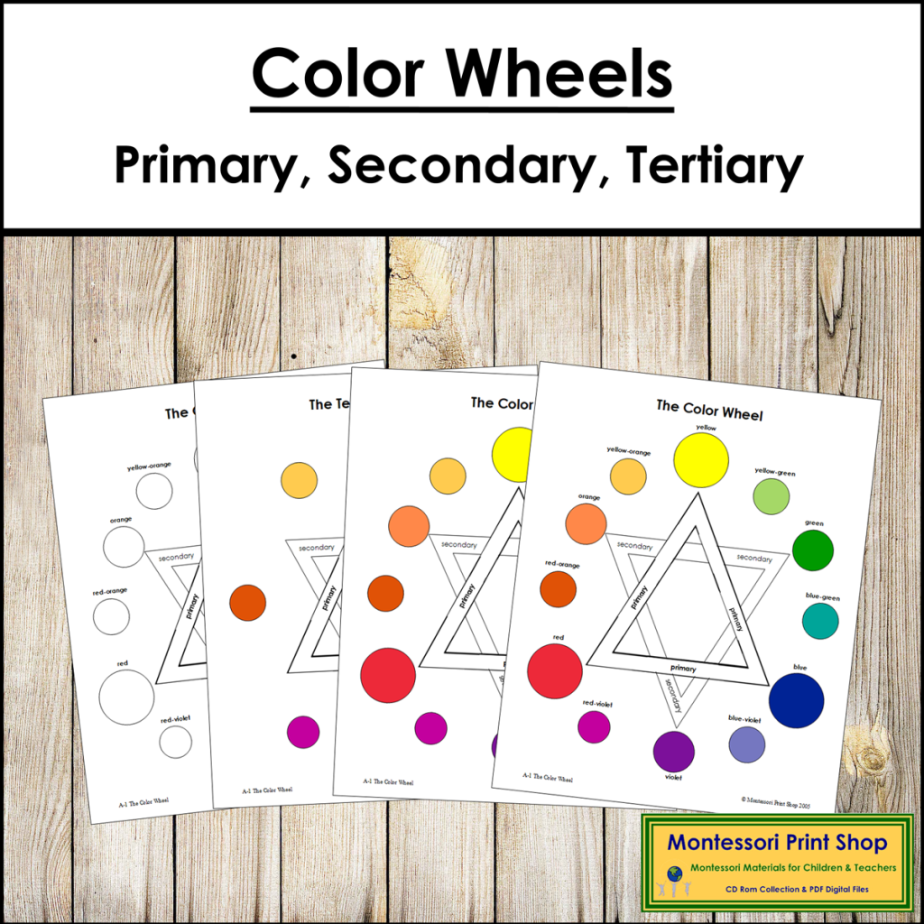 Color Wheels - Primary, Secondary and Tertiary Charts (Colour Wheels ...