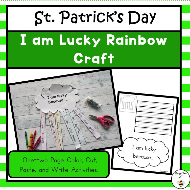 Spring Bunny 2D Fine Motor shape Craft color cut paste write craftivity ...