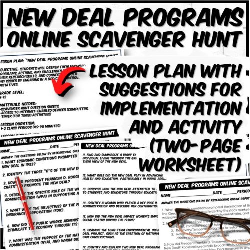 New Deal Programs Webquest | Made By Teachers