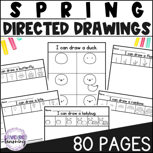 Spring Directed Drawing Kindergarten - Spring Directed Drawing and ...