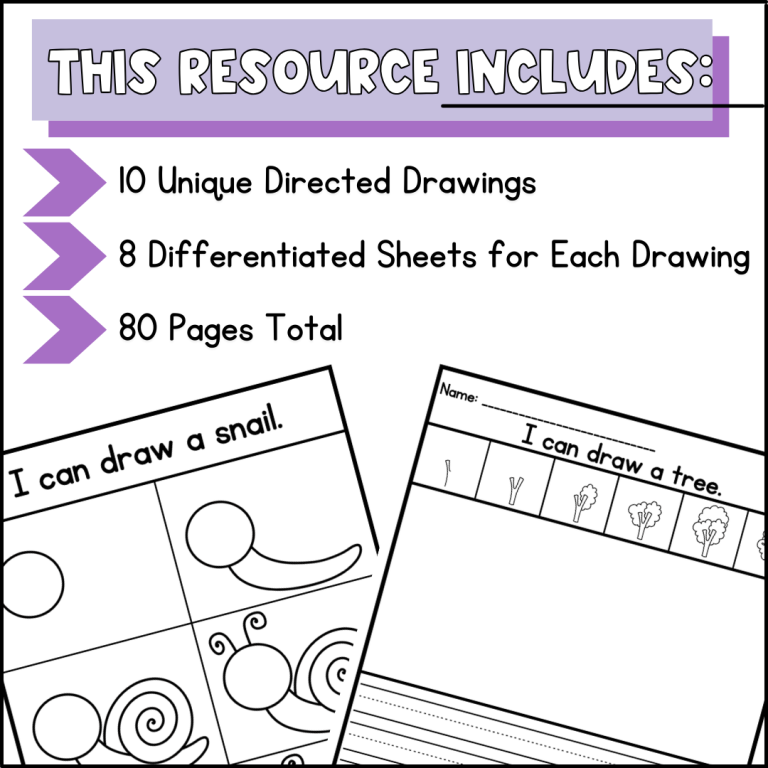 Spring Directed Drawing Kindergarten - Spring Directed Drawing and ...