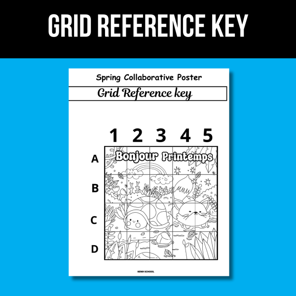 Spring Collaborative Poster Art Coloring Pages in French -Spring ...