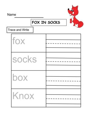 Fox in Socks Activities, Comprehension Worksheets: dr seuss ESL & SPED ...