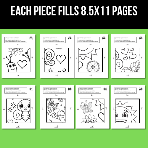 Spring Collaborative Poster Art Coloring Pages -Spring Activity - Made ...