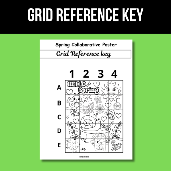 Spring Collaborative Poster Art Coloring Pages -Spring Activity - Made ...