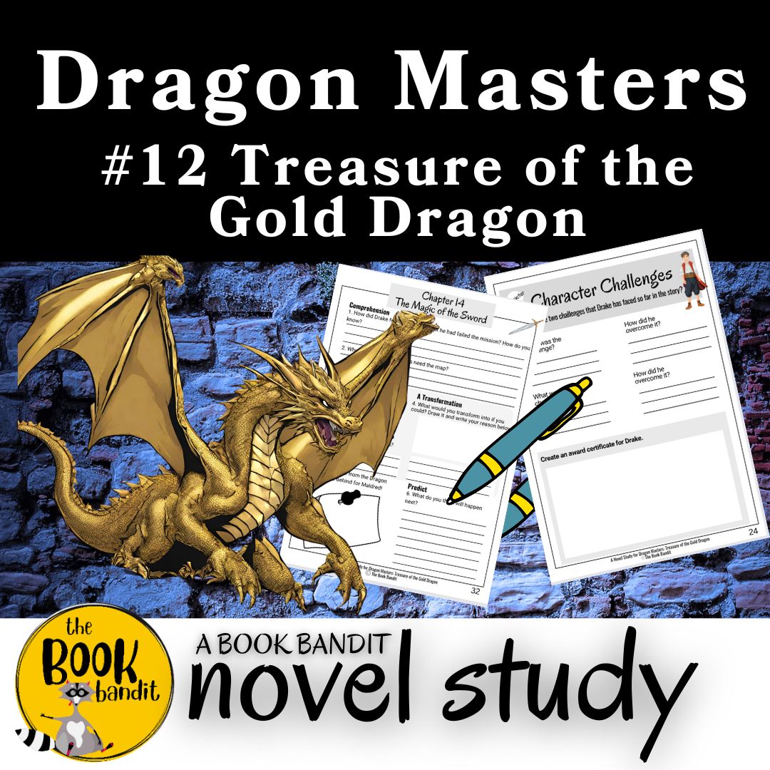 DRAGON MASTERS #12 Treasure of the Gold Dragon BOOK STUDY Reading ...