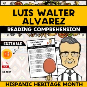 Hispanic Heritage Month Nonfiction Reading Comprehension LUIS WALTER ...
