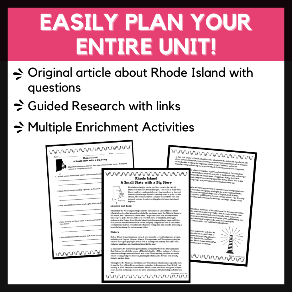 Rhode Island State Activities | US State Research and Informational ...