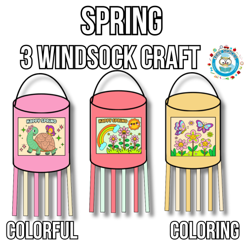 Spring Activities Crafts And Art Project Windsock |Hanging Windsock ...