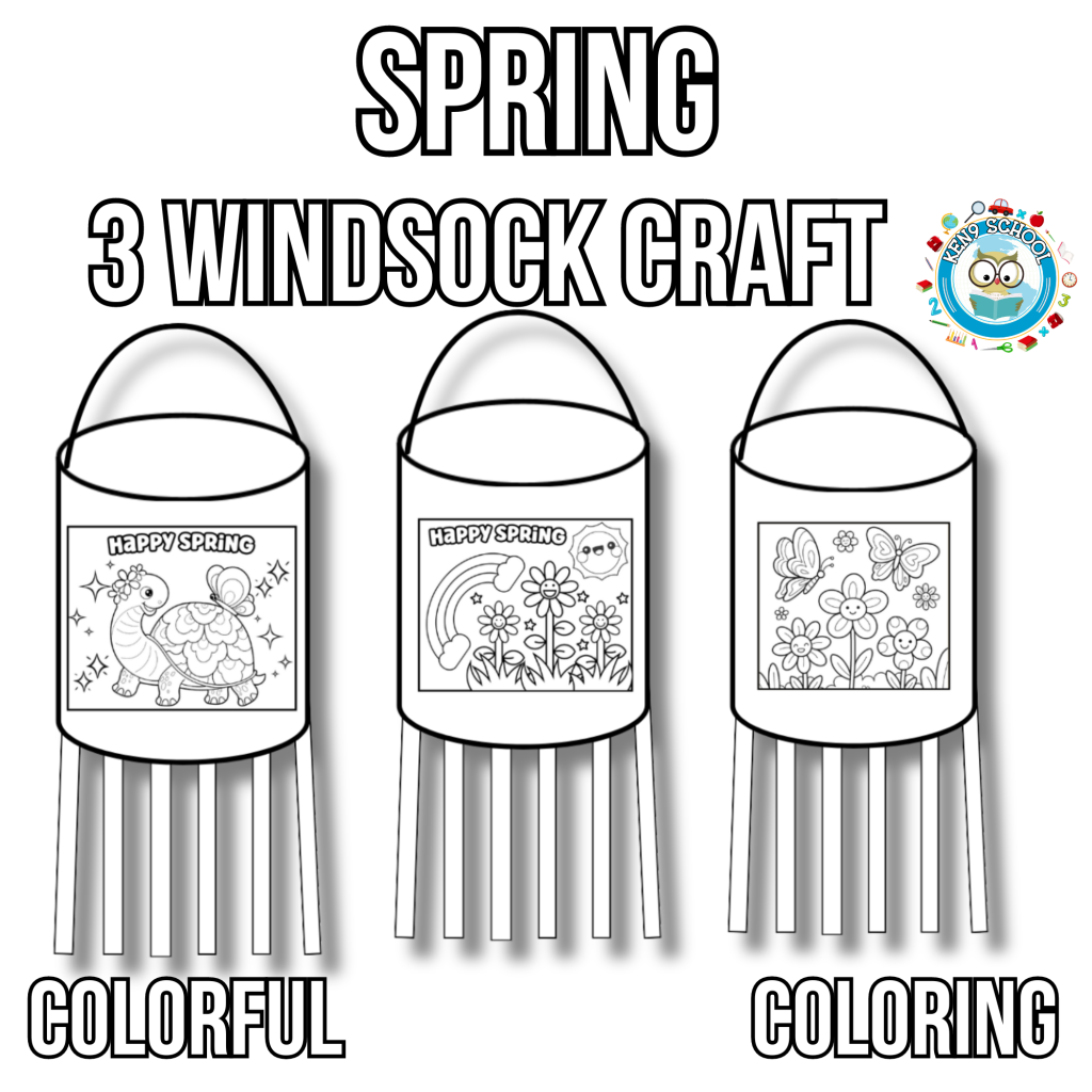 Spring Activities Crafts And Art Project Windsock |Hanging Windsock ...