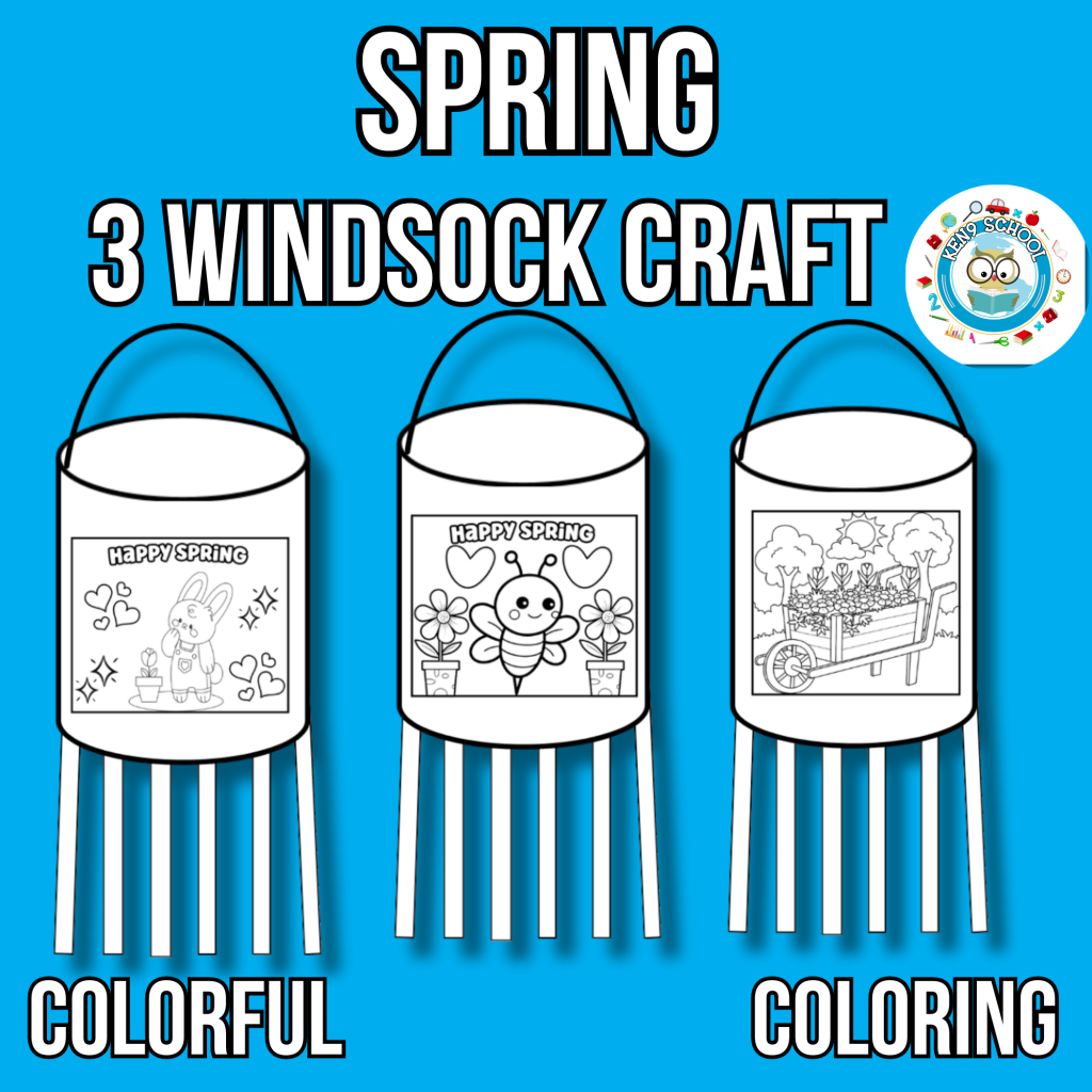 Spring Activities Crafts And Art Project Windsock|Hanging Windsock ...