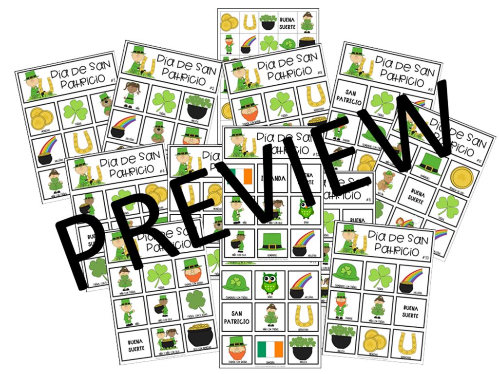 Día de San Patricio | St. Patrick's Day Activities in Spanish | Bundle ...