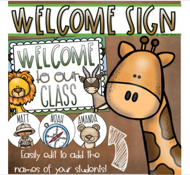 Door Display Bulletin Board Watercolor Summer Vibes Theme EDITABLE ...