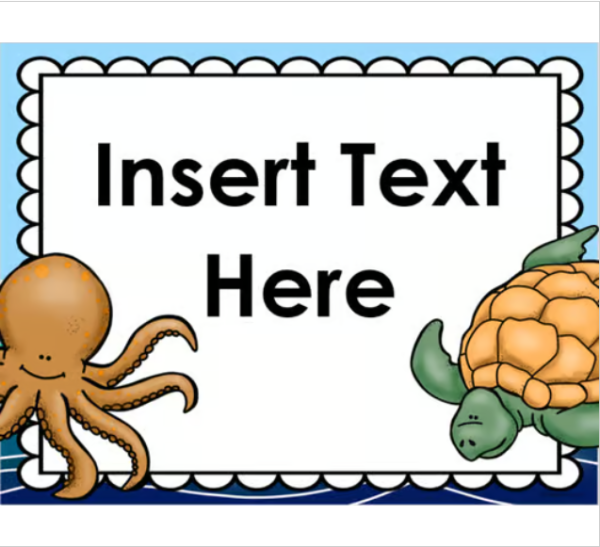 Welcome To Our Classroom Door Sign Display Ocean Under the Sea Theme ...