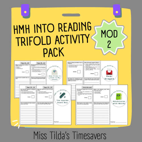Grade 3 HMH into Reading Activity Pack - Module 2 | Made By Teachers