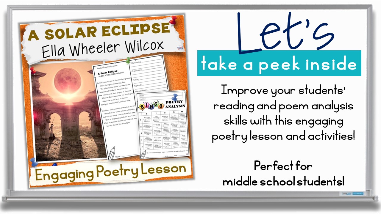 A Solar Eclipse Poem Lesson - Great North American Eclipse 2024 Poetry ...