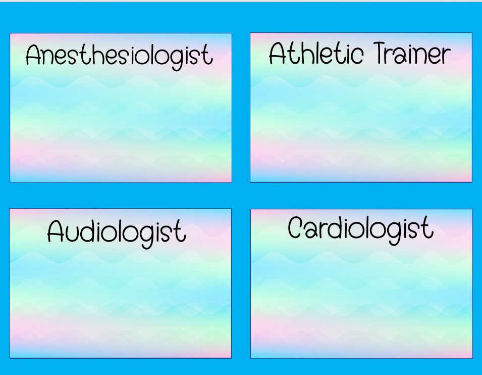 Health Care Careers Matching Cards (Health Sciences, Careers) | Made By ...
