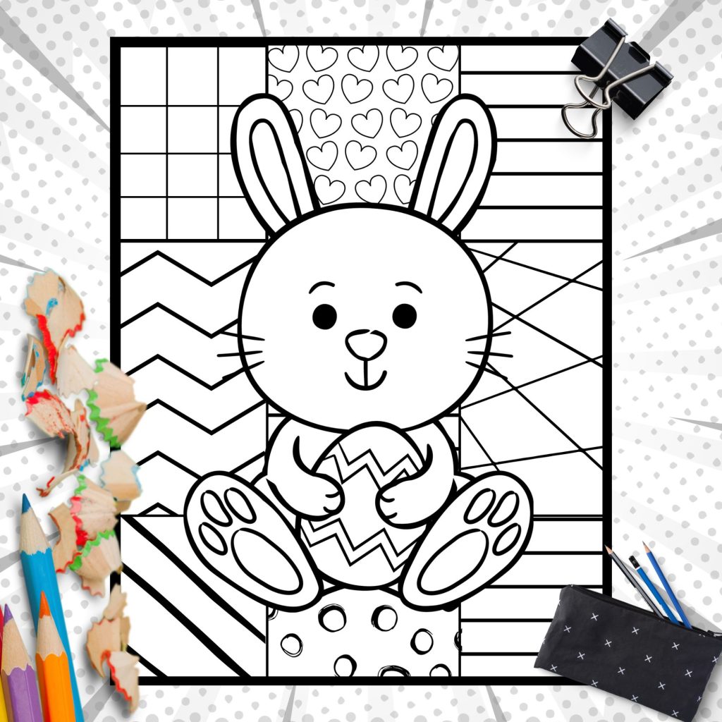 Easter Coloring Pages | Pop Art Inspired Coloring Sheets - Made By Teachers