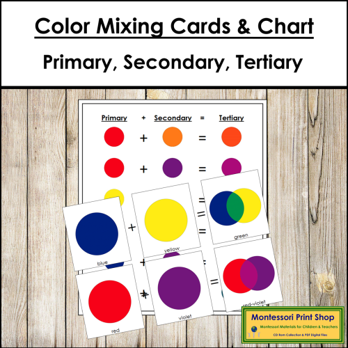 Color Mixing Cards & Chart - Primary Art | Made By Teachers
