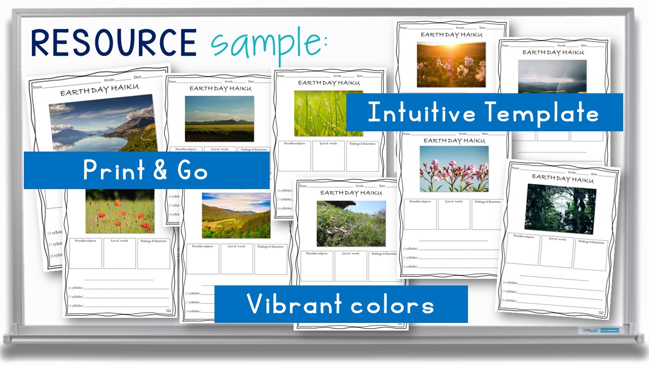 Earth Day Haiku Poetry Lesson - Environmental Poem Writing Activity ...