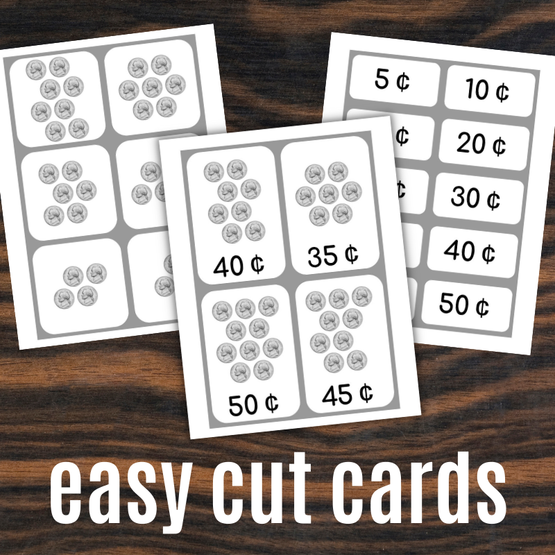 Skip Counting Nickels Cards - Montessori Money Counting Like Coins ...