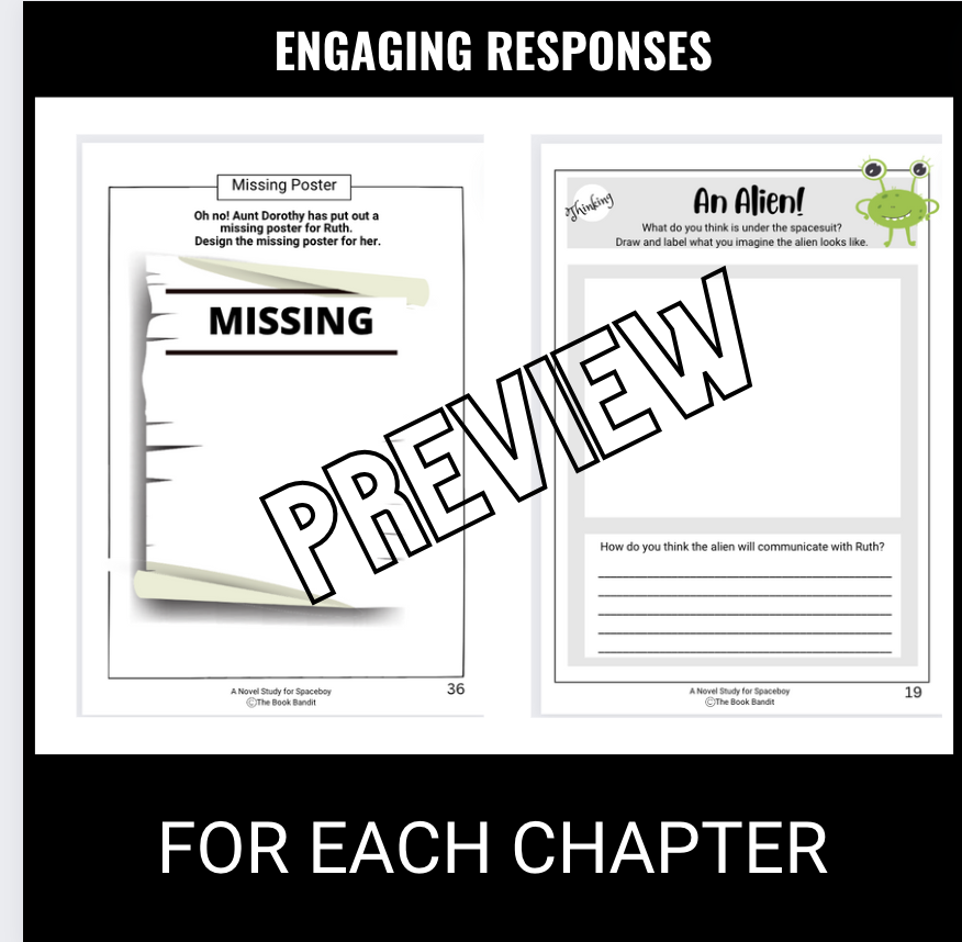 SPACEBOY Novel Study and Reading Comprehension | Made By Teachers