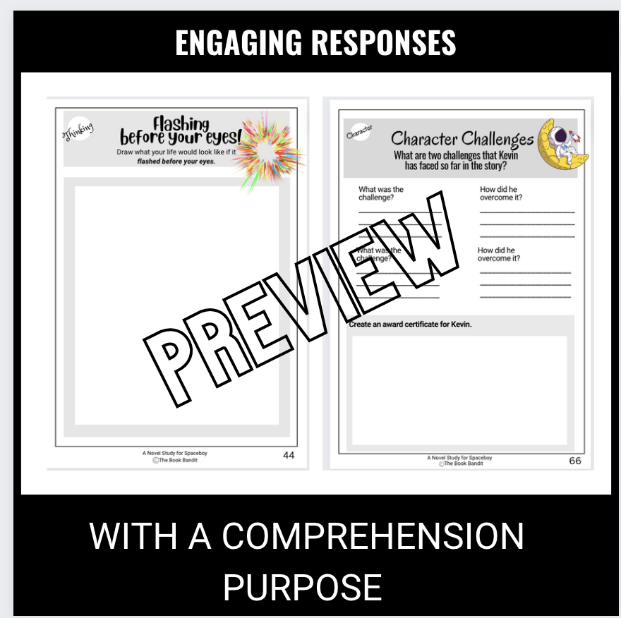 SPACEBOY Novel Study and Reading Comprehension | Made By Teachers