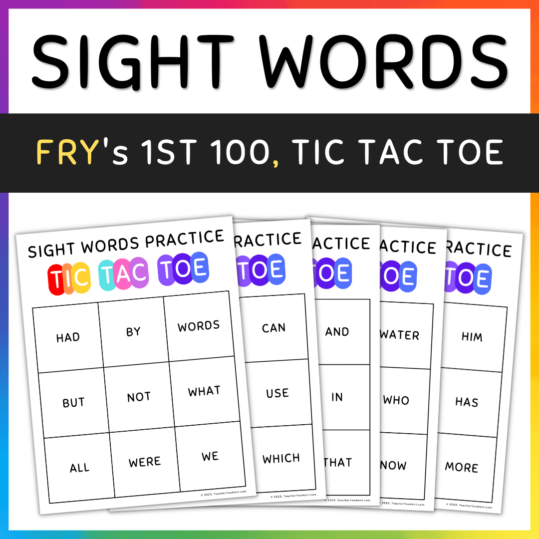 Fry Sight Words, 201-300: Sight Words Worksheets, NO PREP, [SET 2 ...