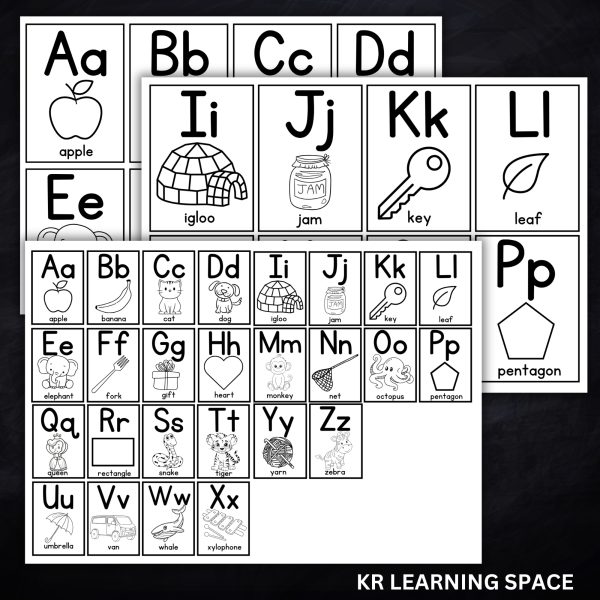 Alphabet Flash Cards, Alphabet Charts & coloring Cards | Made By Teachers