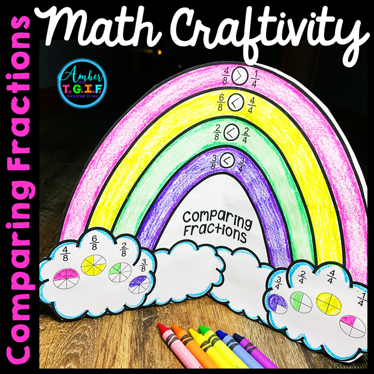 3rd Grade Spring Math Crafts Bundle Fractions Area & Perimeter ...