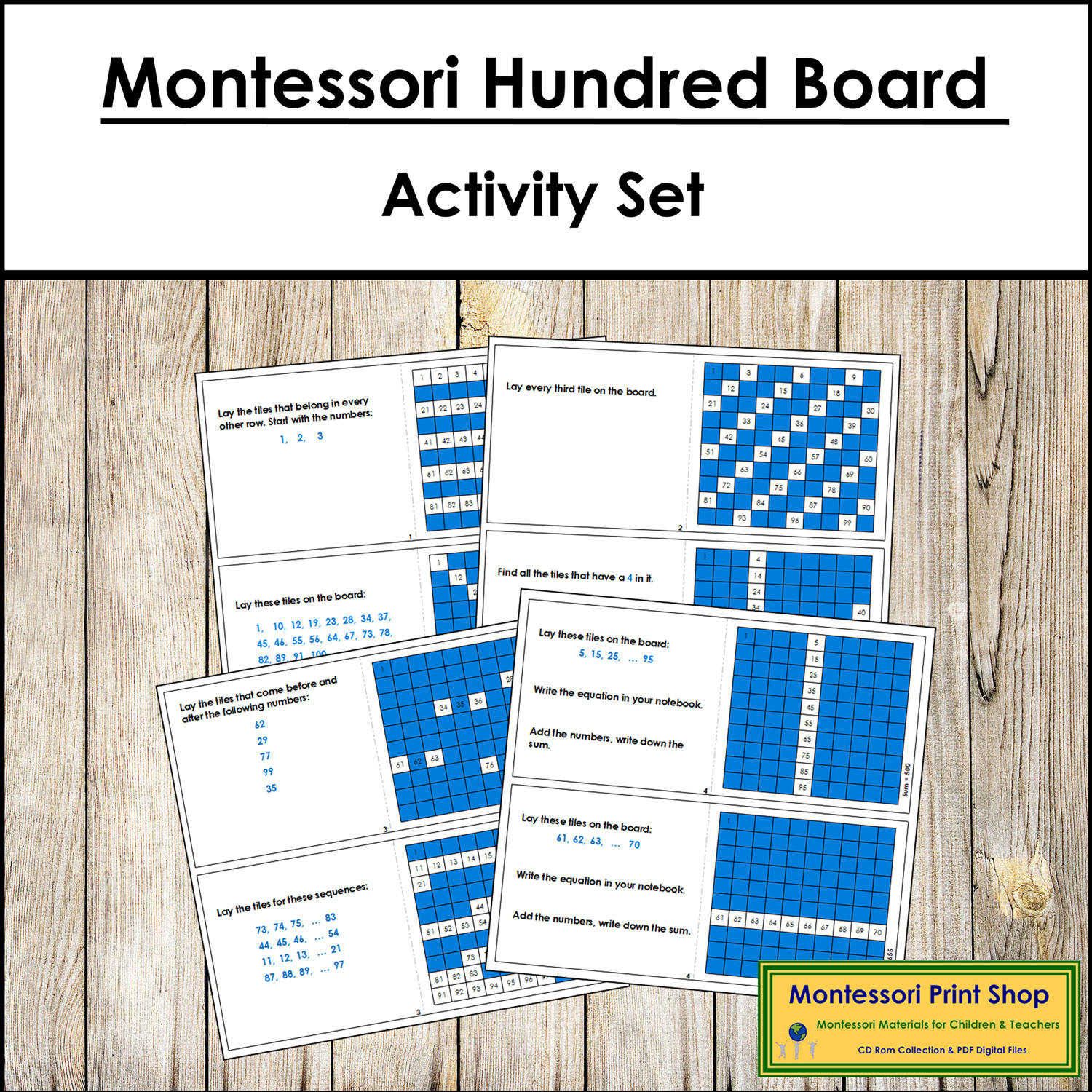Subtraction Command Cards - Montessori Math Task Cards (Color-Coded ...