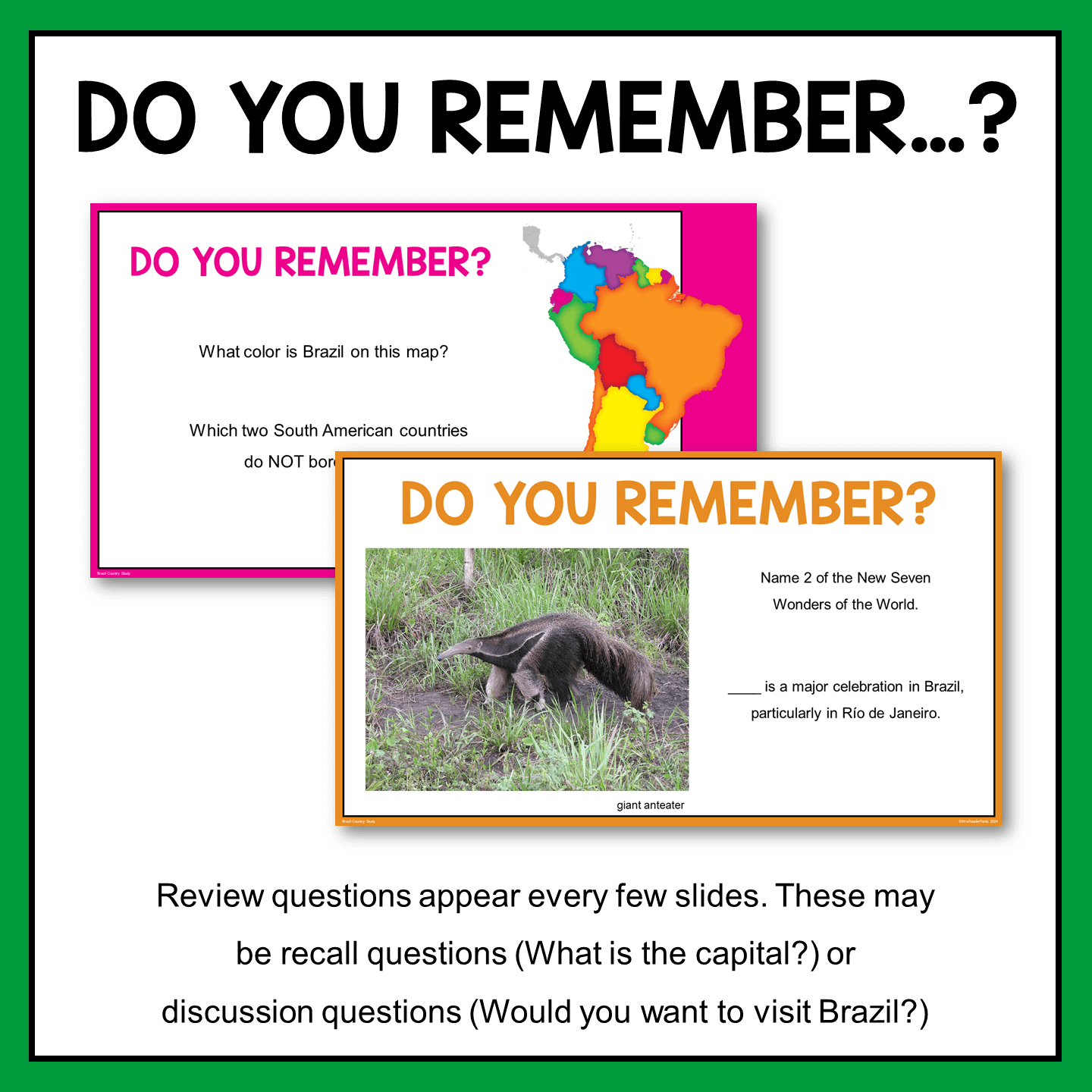 Brazil Country Study - Brazil Presentation and Activities - Geography ...