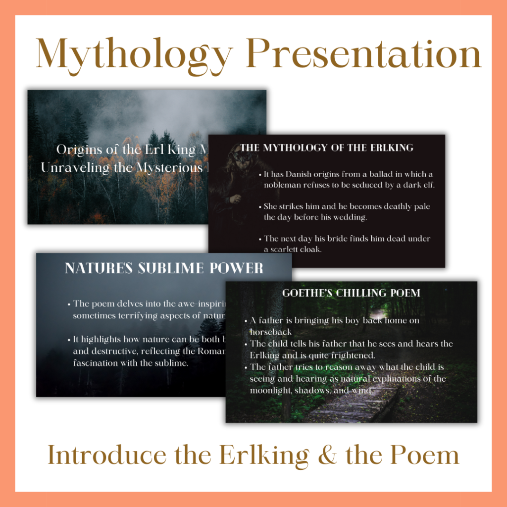 The Erlking Analysis Activity; Gothic Literature - Made By Teachers