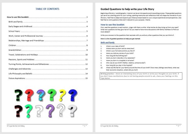 Autobiography Writing Project - write your life story using templates ...