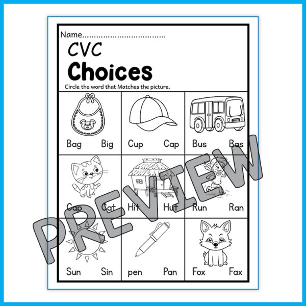Festive Christmas CVC Phonics Worksheets for Kids | Made By Teachers