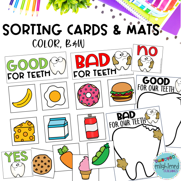 Dental Health Craft & Activities - Good & Bad Food for Teeth | Made By ...