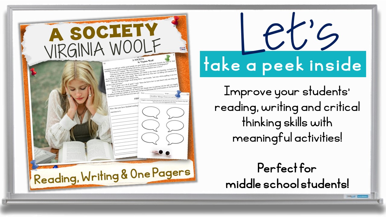 Library Week 2024 Short Story - A Society by Virginia Woolf Reading ...