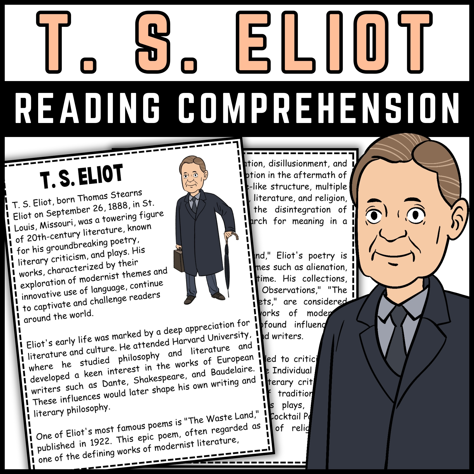 April National Poetry Month Reading Comprehension Passage & Questions ...