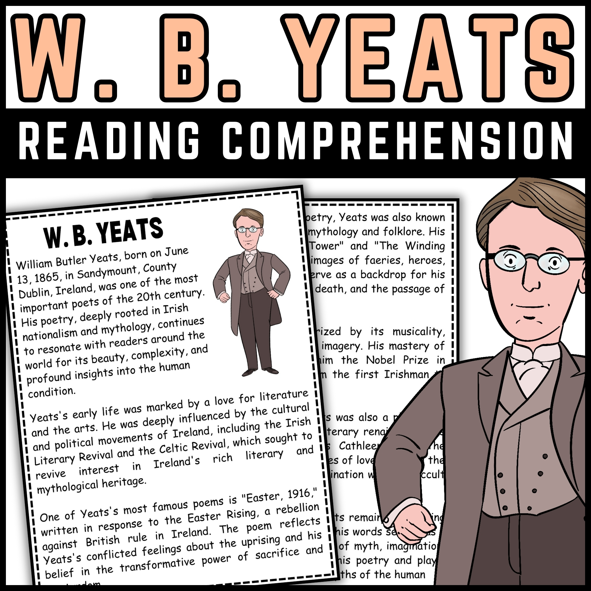 April National Poetry Month Reading Comprehension Passage & Questions ...