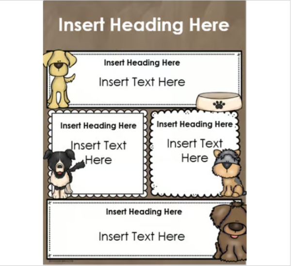 Weekly Newsletter Template Editable Dog Theme - Made By Teachers