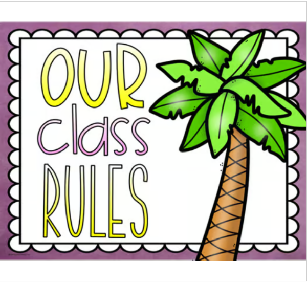 Classroom Rules Posters EDITABLE Back to School Tropical Tiki Luau ...