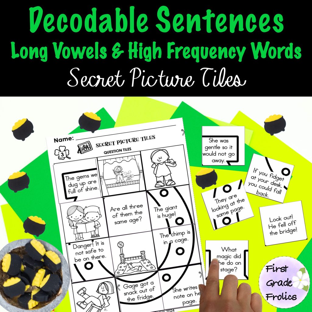 Decodable Sentences Long Vowels & High Frequency Words St Patrick's ...
