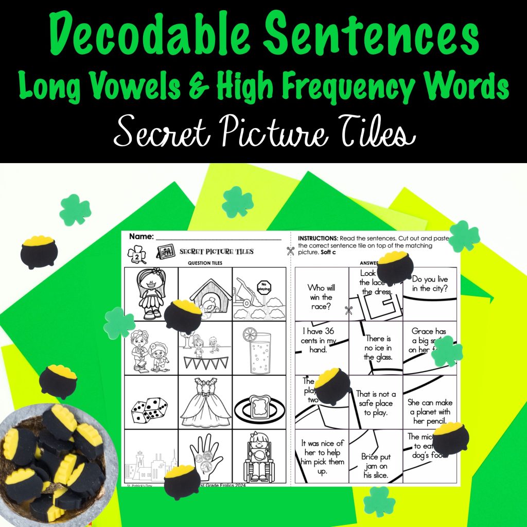 Decodable Sentences Long Vowels & High Frequency Words St Patrick's ...
